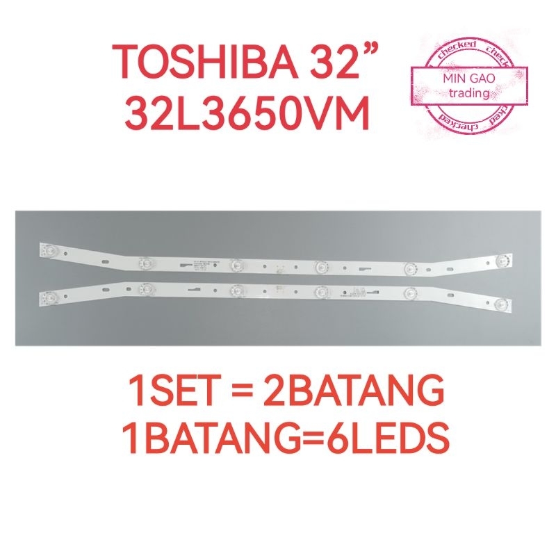 TOSHIBA 32L3650 32L3650VM 32 INCH LED TV BACKLIGHT | Shopee Malaysia