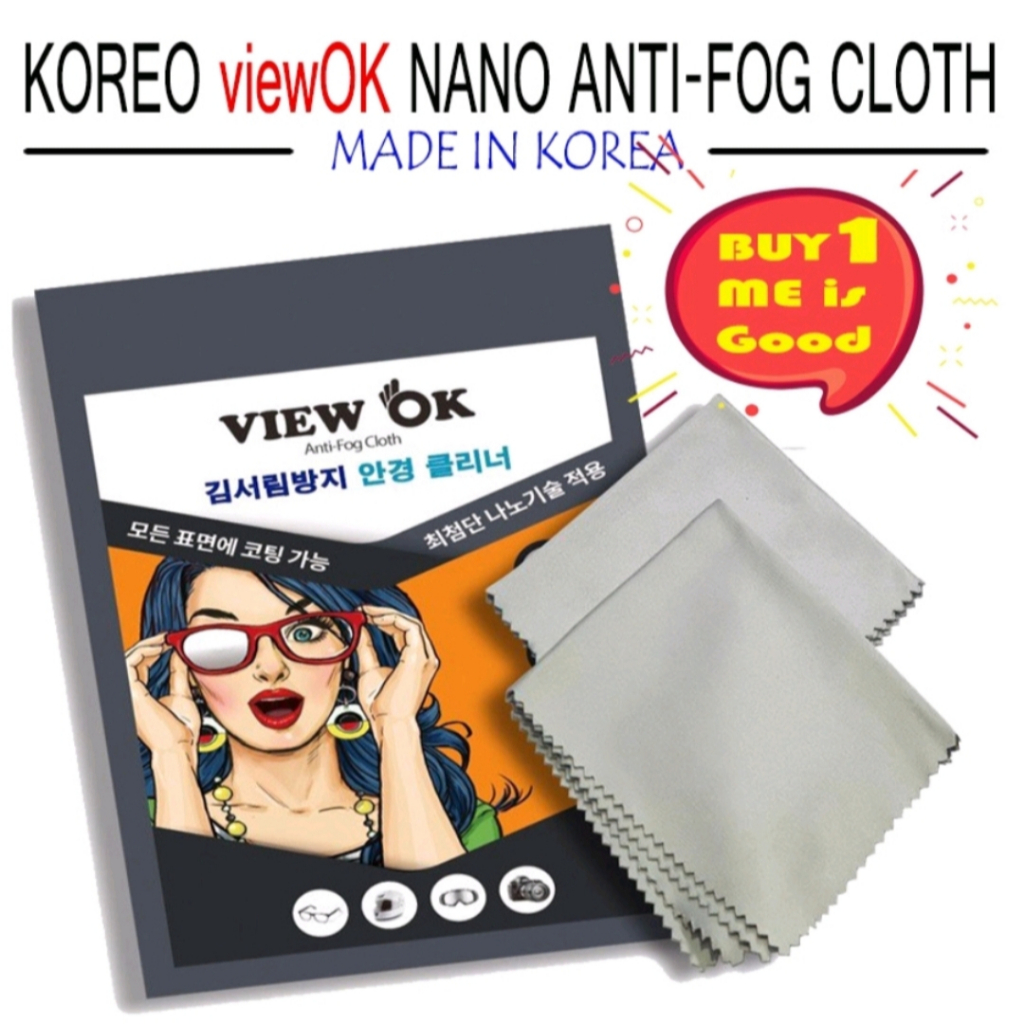 Anti Fog Cloth VIEWOK Lens Wipe Multipurpose Reusable Anti Kabur | Shopee Malaysia