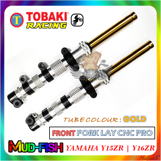 TOBAKI RACING CNC FRONT FORK LAY PRO ASSY FOR YAMAHA Y15ZR | Y16ZR (GOLD TUBE) | Shopee Malaysia