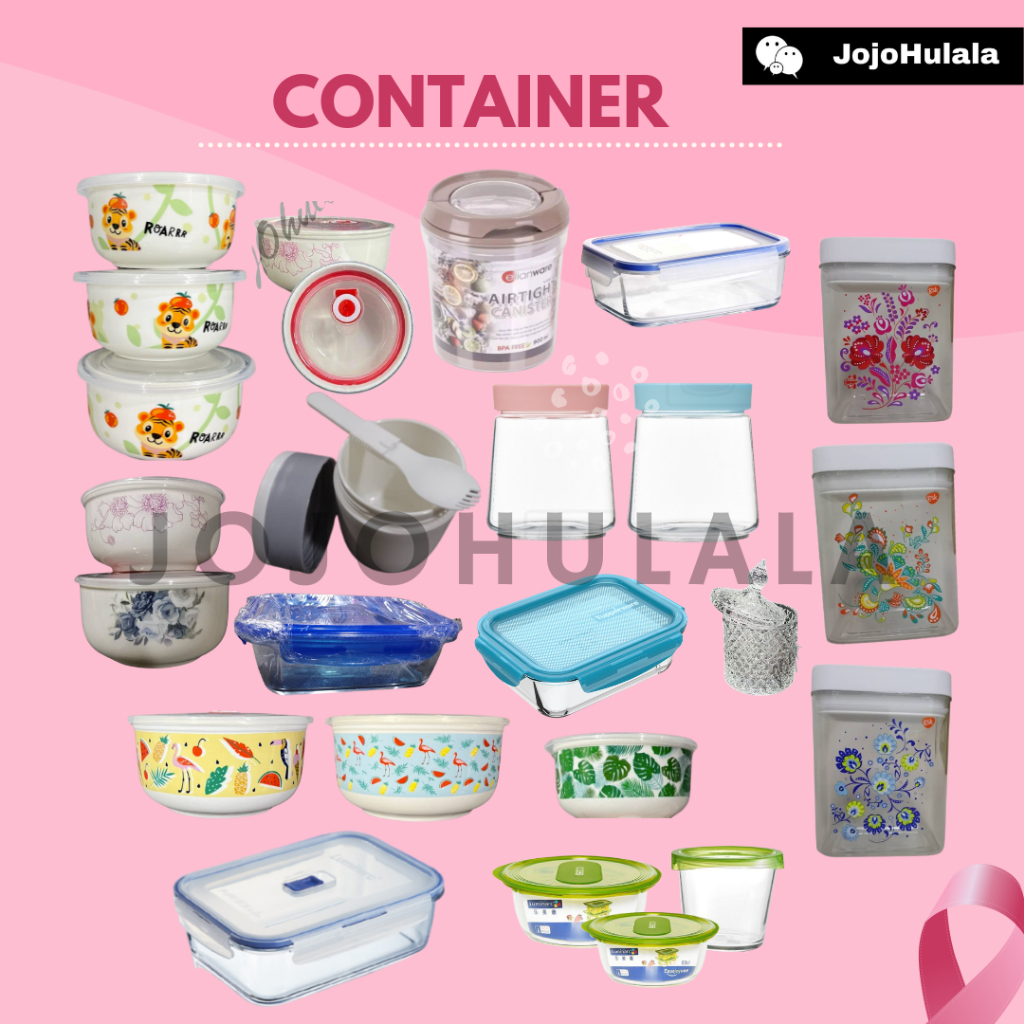 Luminarc Tupperware Air Tight and Bowl Container Ceramic with lid cover ...