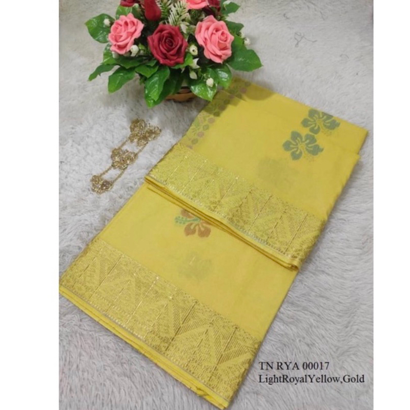 Songket Bunga Raya Multi-Colour | Shopee Malaysia