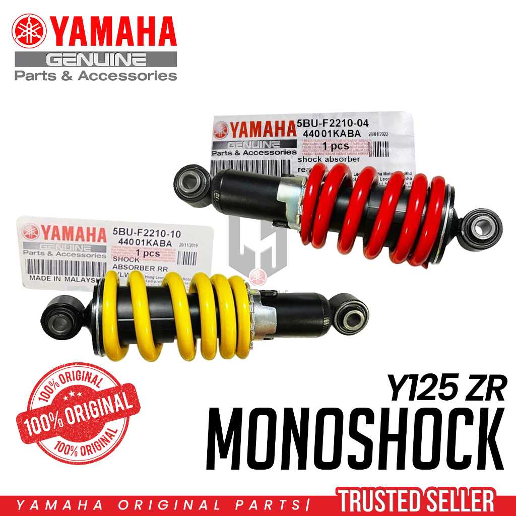 (BERANI JAMIN 100% HLY!) Y125ZR Rear Shock Absorber Belakang Monoshock ...