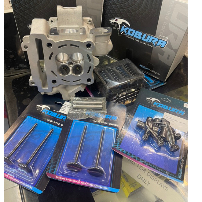 KOBURA YAMAHA LC135 23/26 CNC PORTING FULL SET CYLINDER HEAD ASSY ...