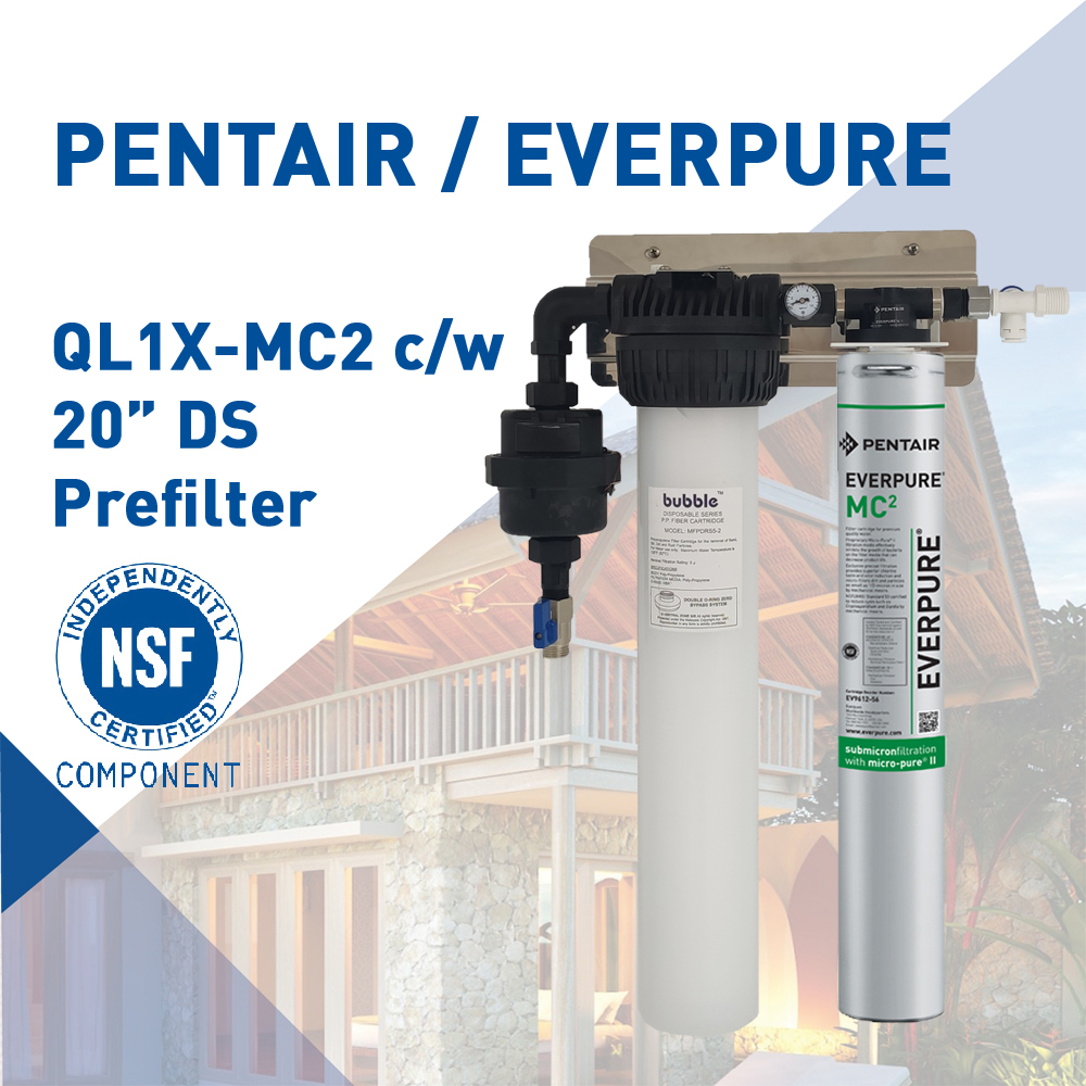 PENTAIR EVERPURE DS2ML-MC2 / QR1ML-MC2 QL1X Manifold MC2 Cartridge ...