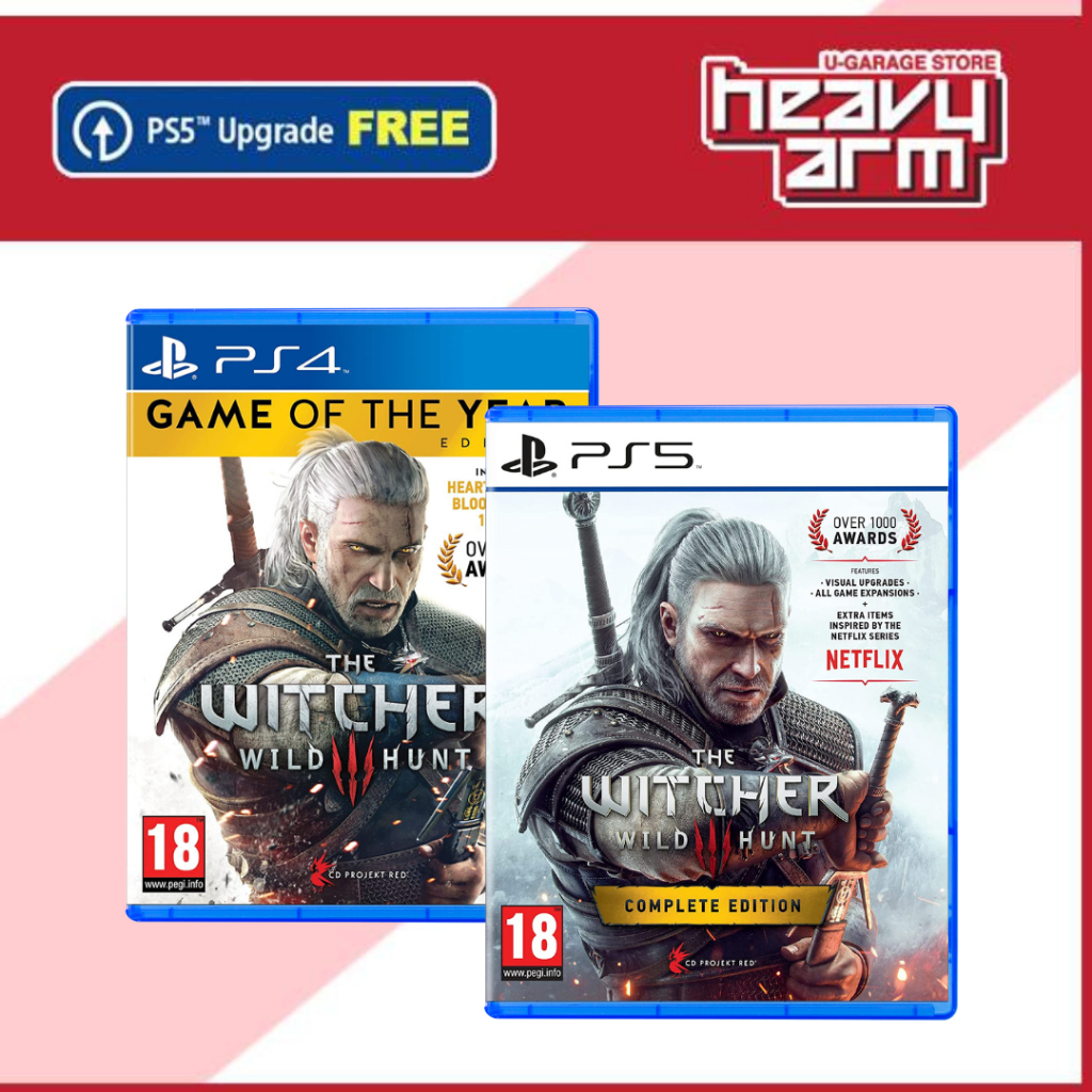 PS5 The Witcher 3 Complete Edition | PS4 The Witcher 3 Game of the Year ...