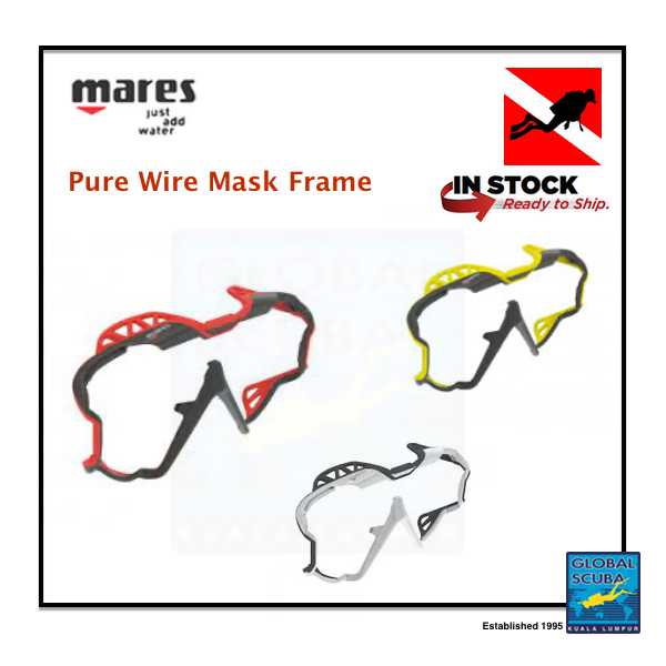 MARES Pure Wire Mask Frame in Different Colours | Shopee Malaysia