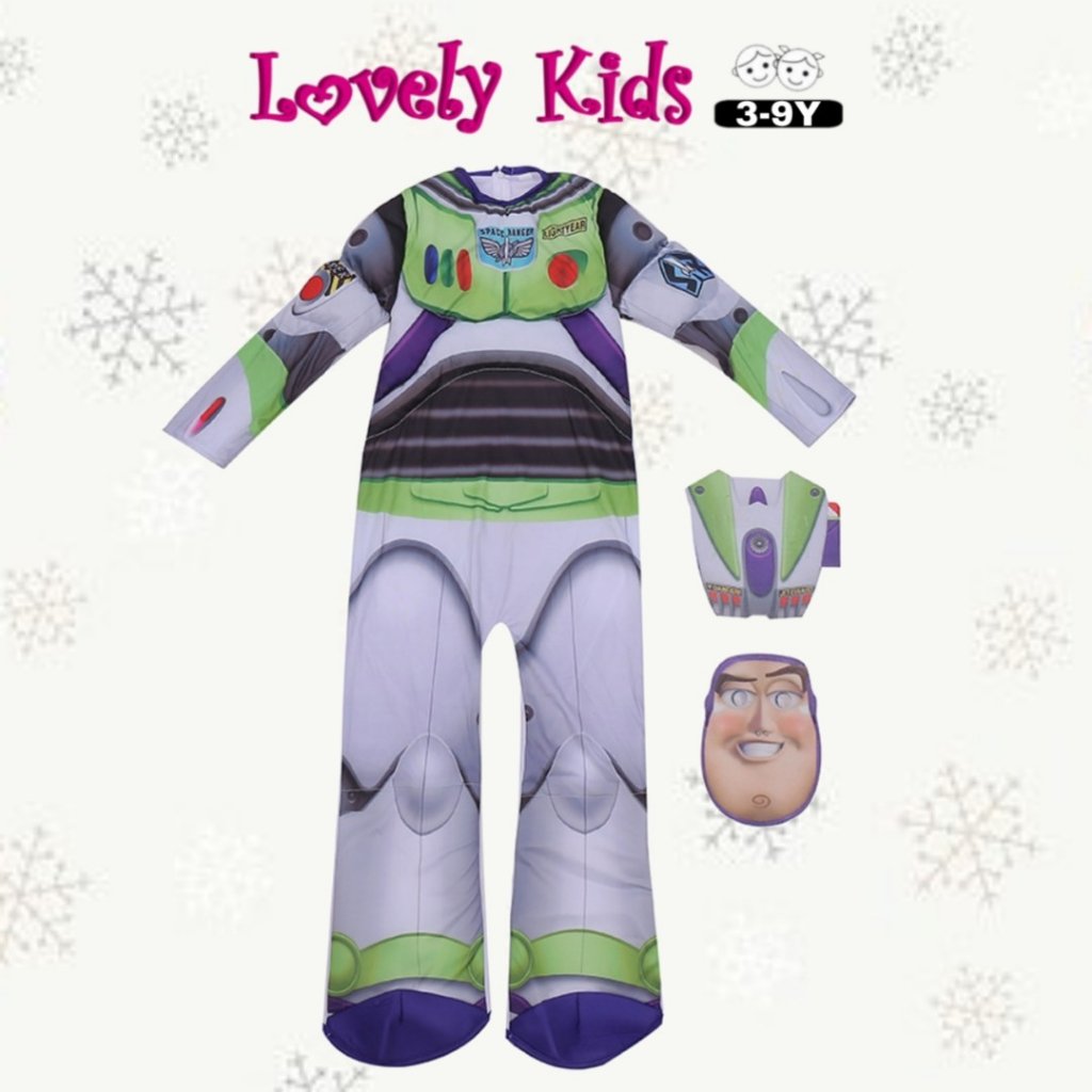 [READY STOCK] 4-14Y Lovely Kids Boy Costume Buzz Lightyear Halloween ...