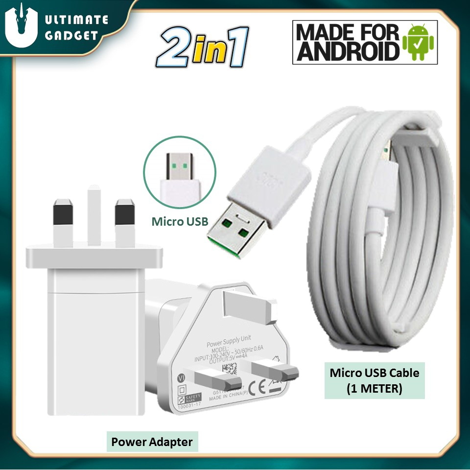 Fast Charge Flash Charge 3 Pin Plug Power Adapter 5V4A 20W with USB ...