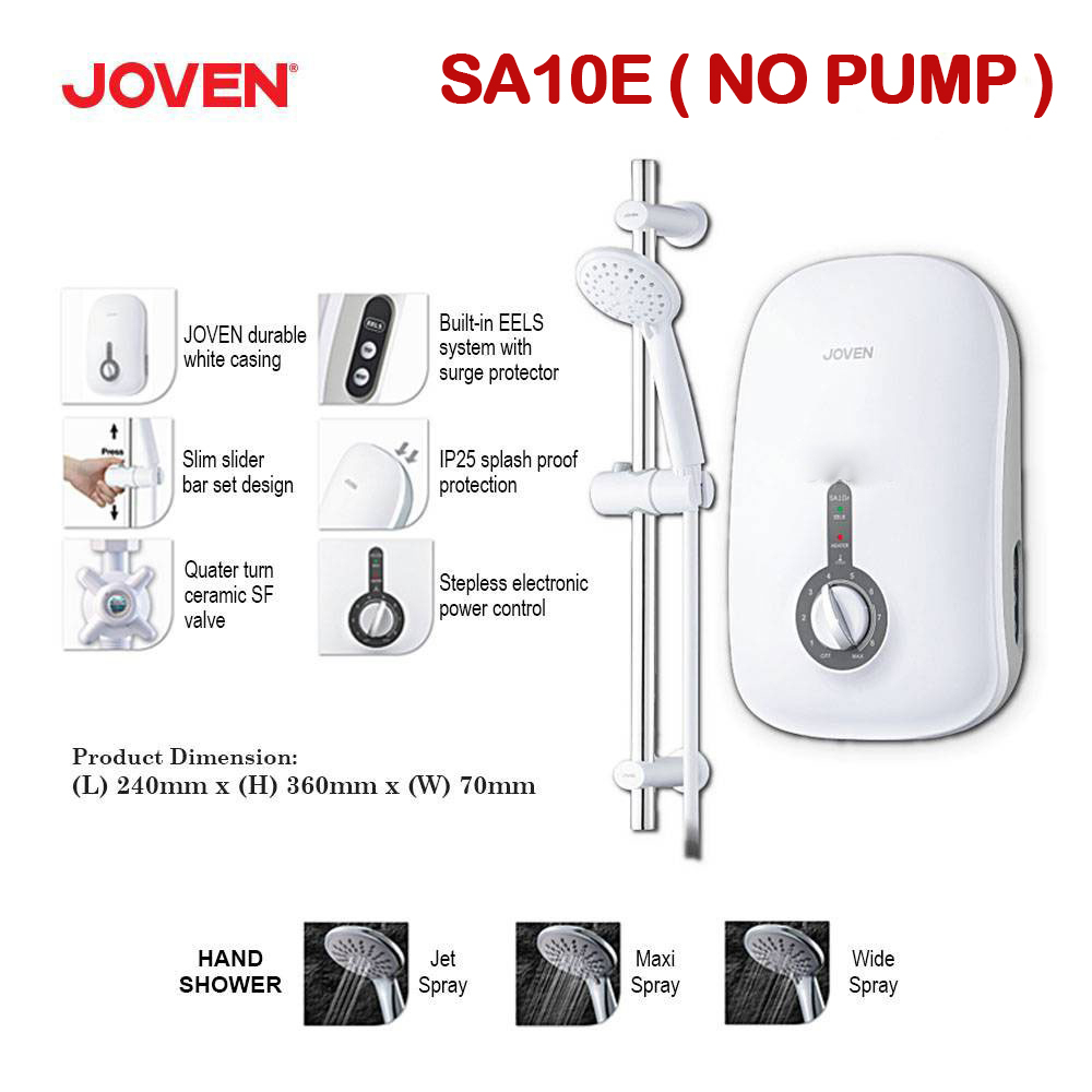 JOVEN Water Heater Instant SB11e SB11iP RS SL30e SL30iP SA8E SA10E Inverter DC 熱水器 with Pump ...