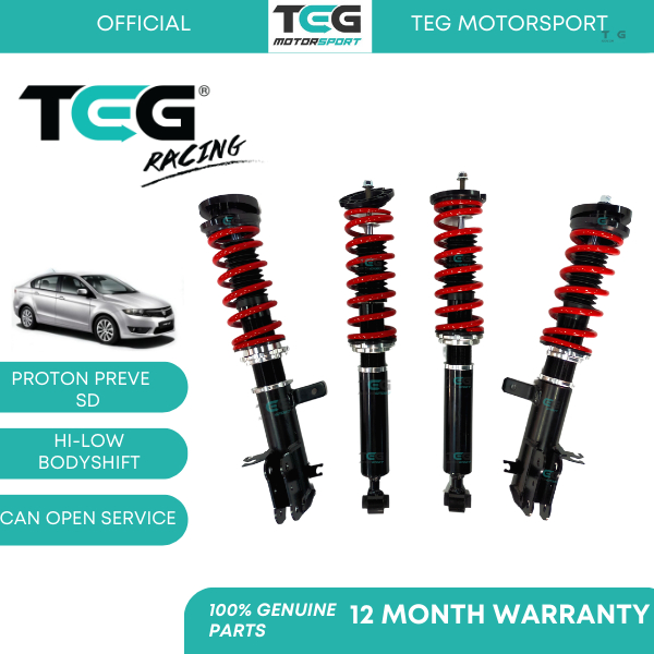 🔥BOLEH SERVICE🔥 Proton Preve TEG RACING Adjustable Suspension (SD) Hi ...