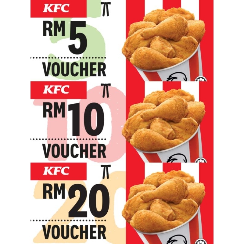 1Pc KFC Cash Voucher (RM5/RM10/RM20) | Shopee Malaysia
