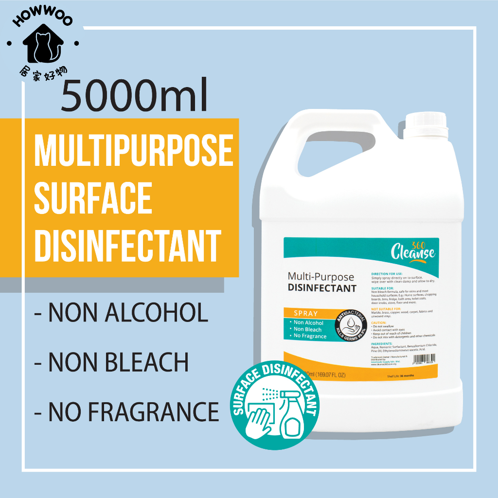 Cleanse360 Multi-Purpose Surfaces Disinfectant [Liquid Refill - 5000ml] | Shopee Malaysia