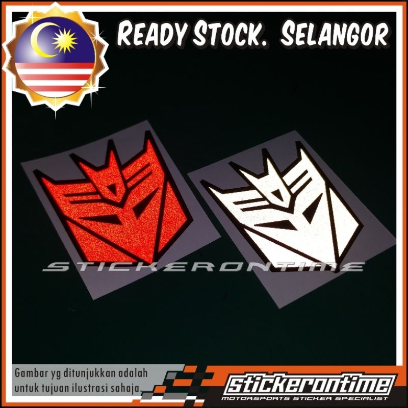 Decepticon Transformers Car Sticker 3M 610 Series reflective sticker ...