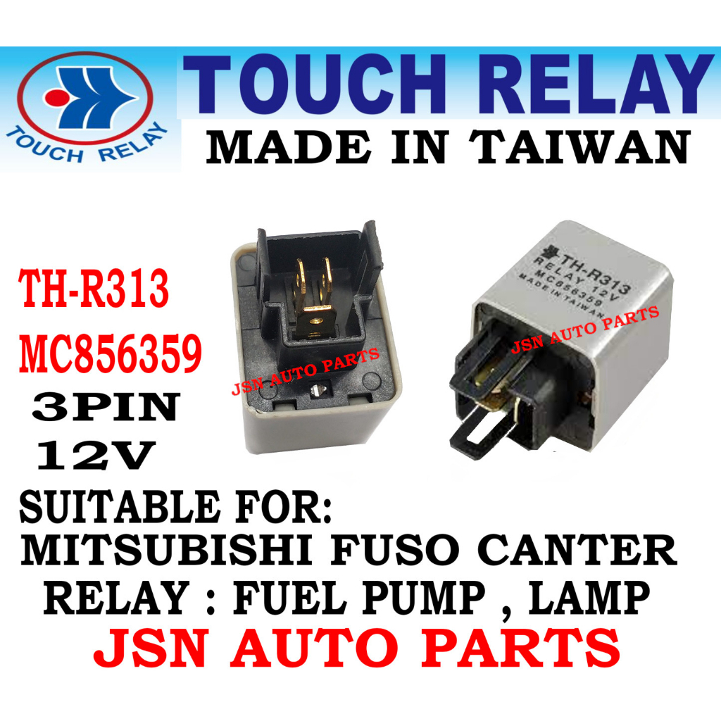 TH-R313 3PIN 12V RELAY MITSUBISHI FUSO CANTER 12V MC856359 LORRY TRUCK ...