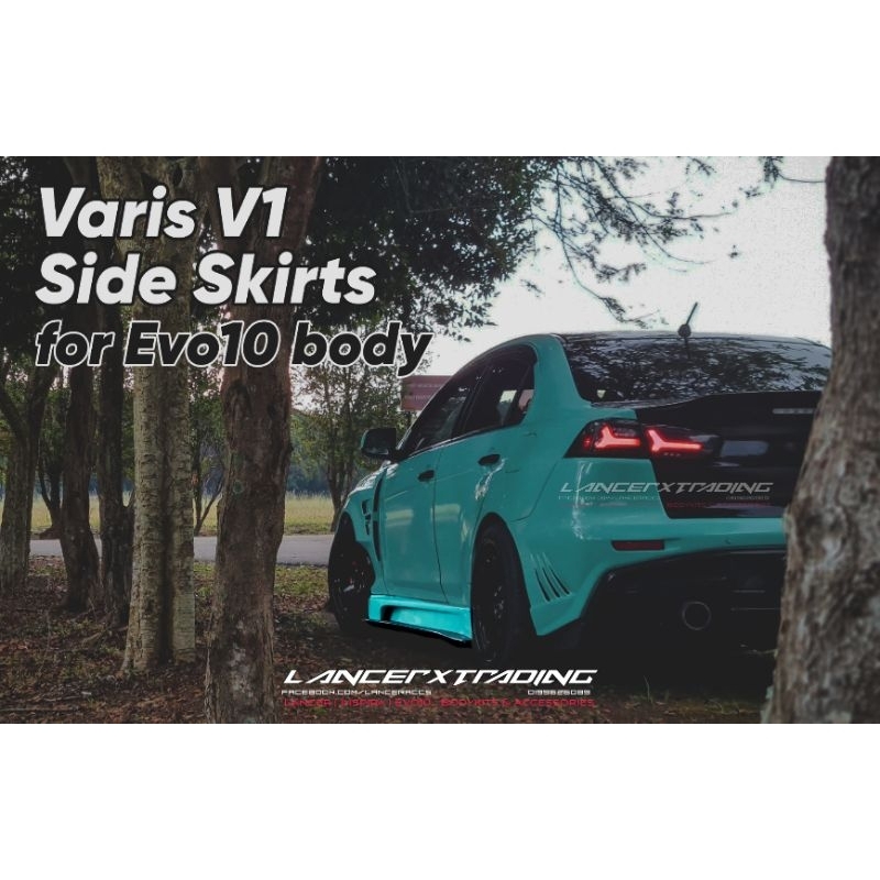 Varis Side Skirts For Mitsubishi Lancer Proton Inspira EvoX Evo10 ...