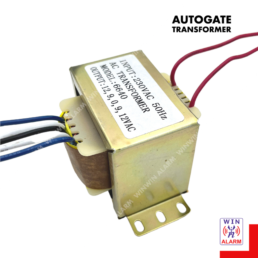 12V 9V 0V 9V 12V ( 230VAC )( 3A ) 6640 TRANSFORMER for arm autogate ...