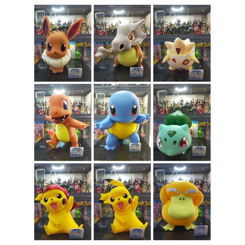 Pokemon 1:1 scale • Pikachu • Bulbasaur • Charmander • Squirtle ...