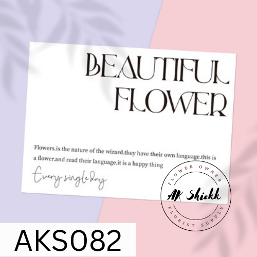 WRAPPER PURPLE PINK POETRY WORD AKS082 | Shopee Malaysia