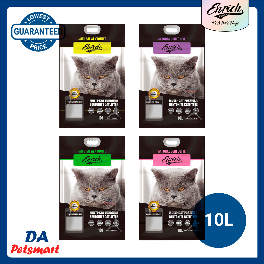 Enrich Champion Multi-Cat Litter 10L | Shopee Malaysia