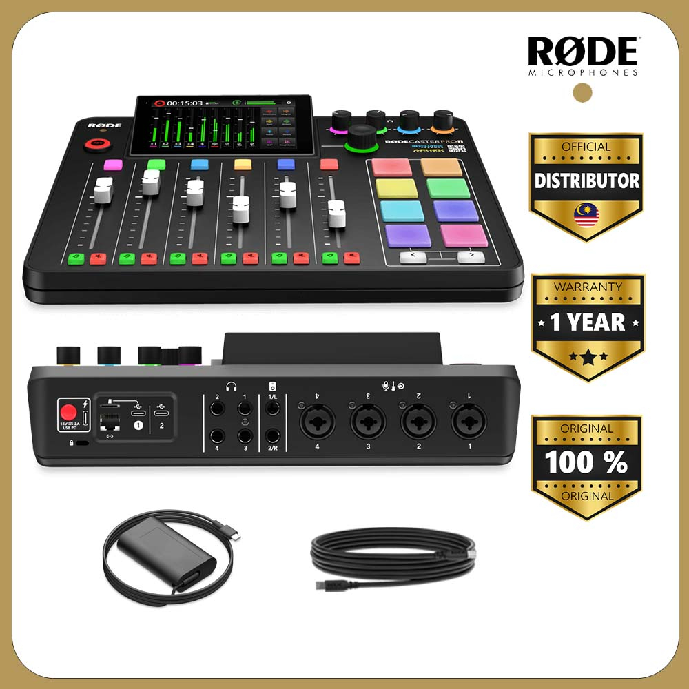 RODE Caster Pro II | Integrated Audio Production Studio | Shopee Malaysia