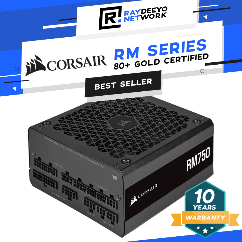 Corsair RM650 / RM750 / RM850 750W / 850W GOLD Full Modular ATX PSU ...
