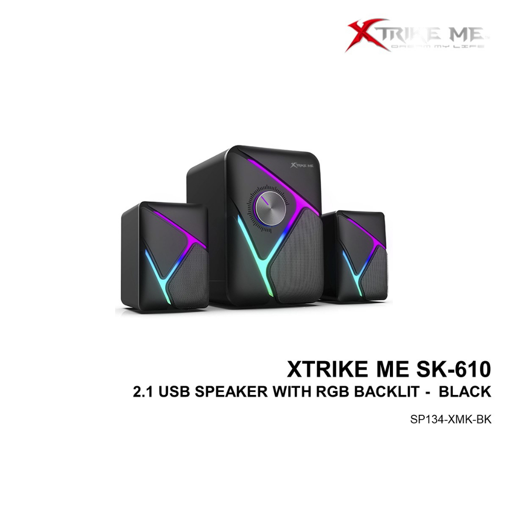 XTRIKE ME SK-610 2.1 USB SPEAKER WITH RGB BACKLIT | Shopee Malaysia