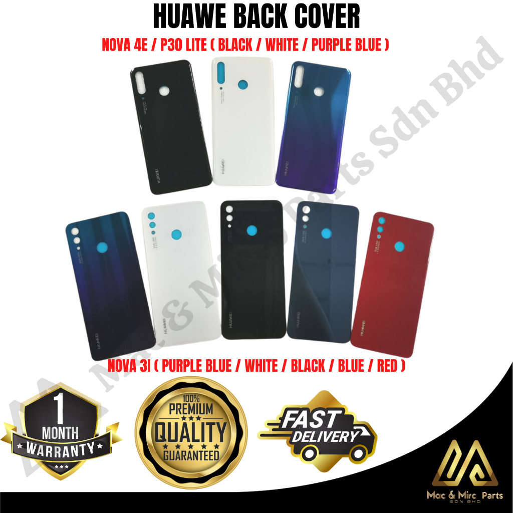 HUAWE NOVA 4E / P30 LITE / NOVA 3I BACK COVER ( READY STOCK ) | Shopee ...