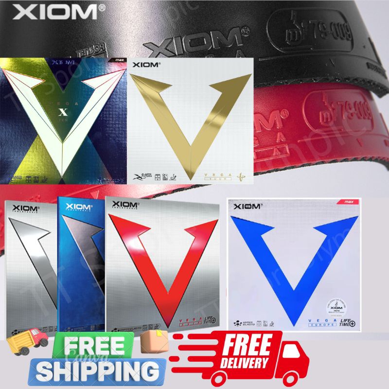 Xiom Vega X Ten China Asia PRO Tour Europe Table Tennis Rubber 套胶乒乓运动 Ping Pong 蓝V红V金V白金V天V银V ...