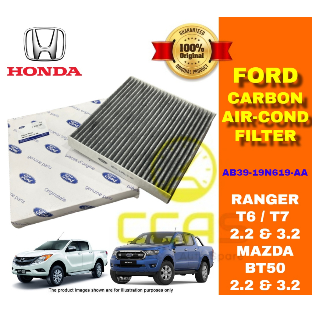 FORD RANGER T6 / T7 , MAZDA BT50 CABIN AIRCOND FILTER ( AB39-19N619-AA ...