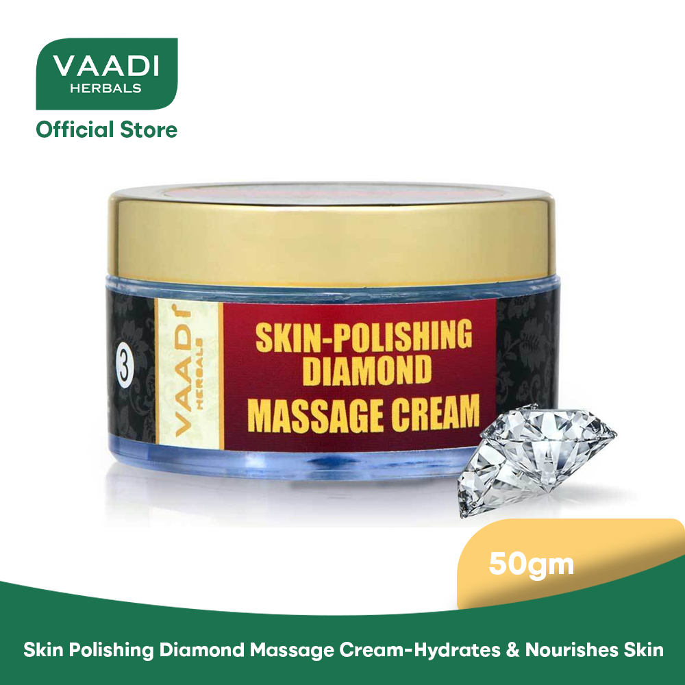 VAADI Skin Polishing Diamond Massage Cream with Diamond Ash & Orange ...
