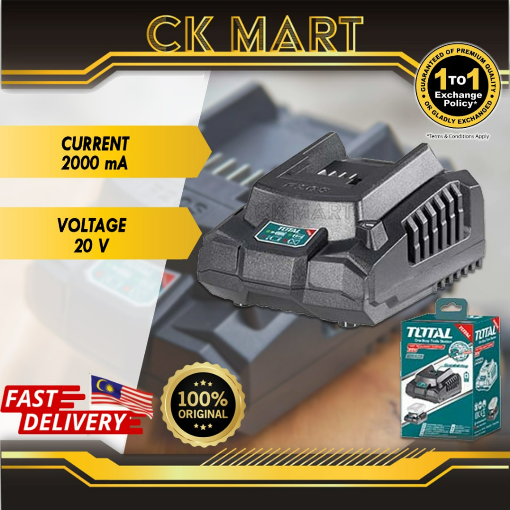 TOTAL Fast Intelligent Charger (20V) TFCLI2001 | Total 20V Fast ...