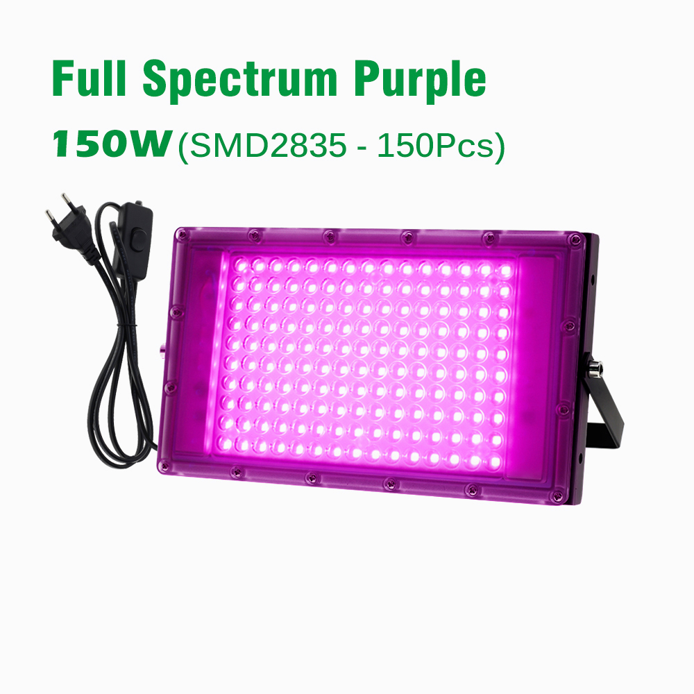 50W 100W 150W Full Spectrum LED Grow Light With Stand Sunlike Plant ...