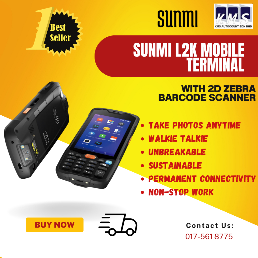 Sunmi L2Ks Mobile Computer Android All in One Data Terminal | Shopee Malaysia