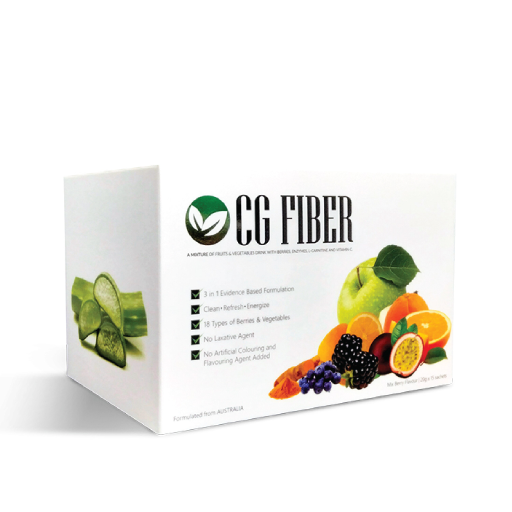 CG FIBER -(1 BOX-15 sachets) DETOXIFY, REFRESH, ENERGIZE/SLIMMING ...