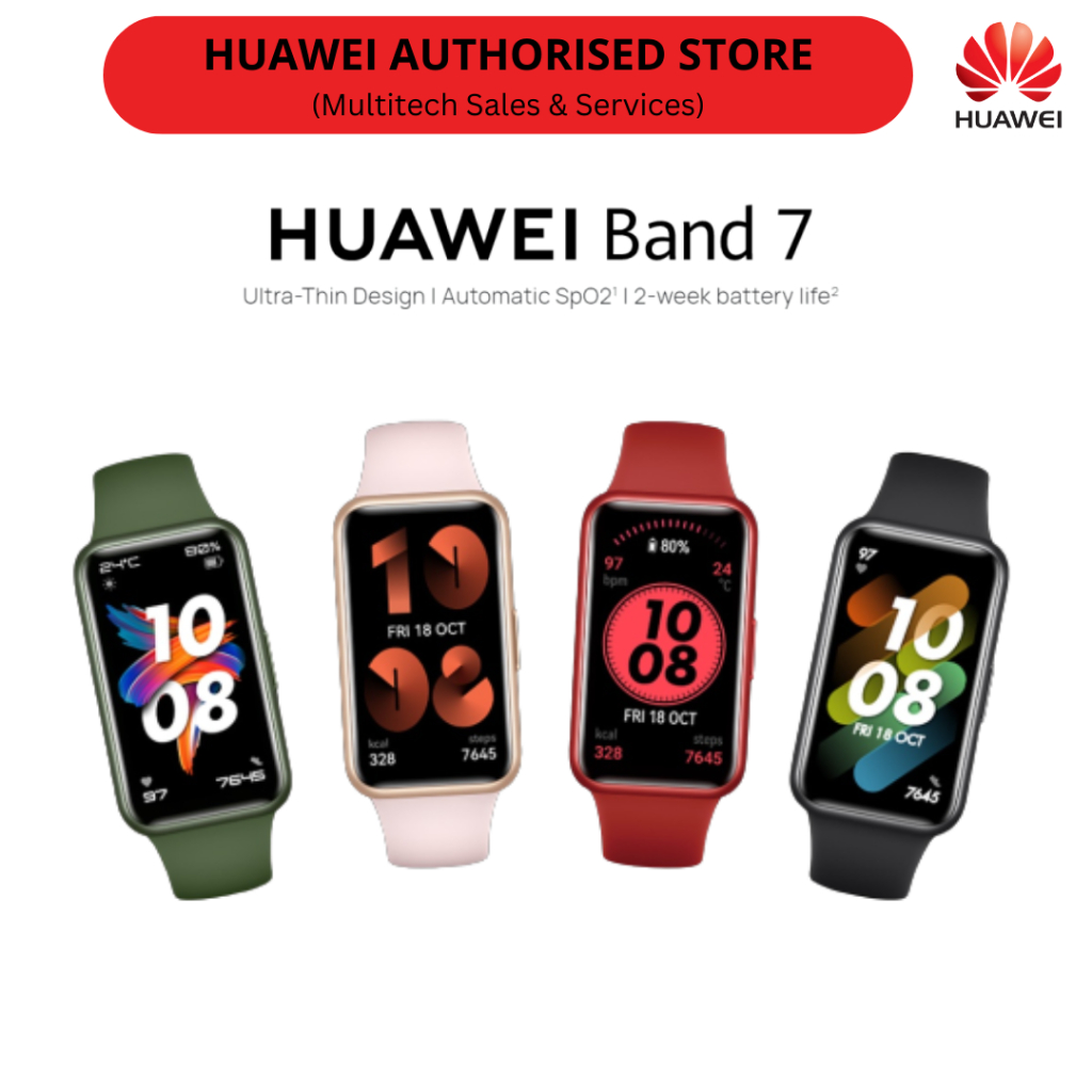 HUAWEI Band 7 Smartwatch 2 Weeks Battery Life Fitness Tracker ...