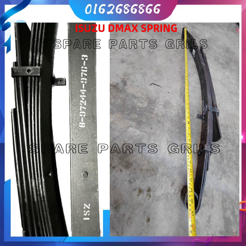 HIGT QUALITY BRAND KING ISUZU DMAX REAR LEAF SPRING 8-97244-976-3 ALL ...