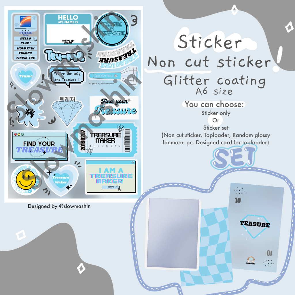 Treasure Sticker for decorating toploader | Shopee Malaysia