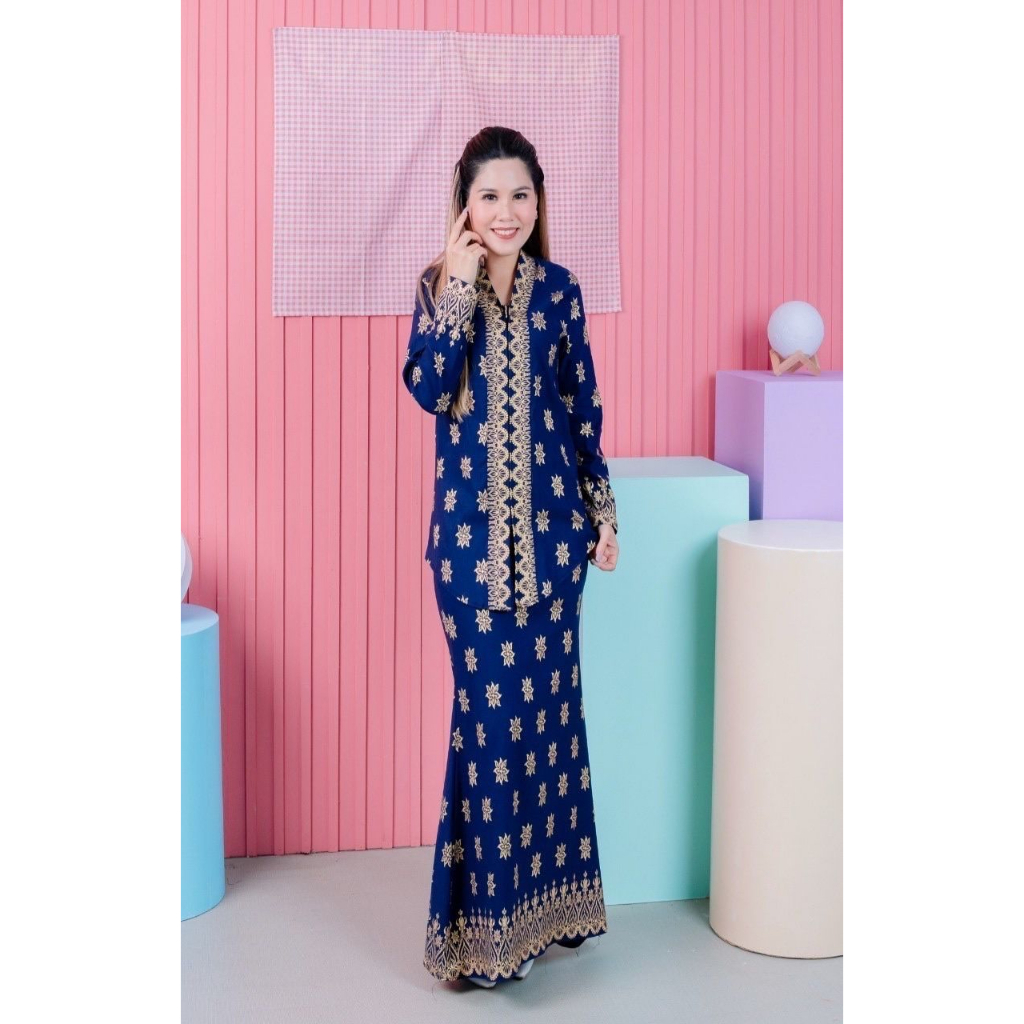 Kebaya songket printed,baju raya,kurung songket murah,baju raya cantik murah, | Shopee Malaysia