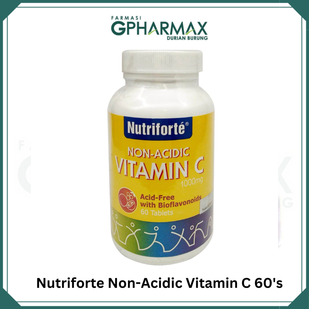 Nutriforte Non-Acidic Vitamin C 1000mg 60s | Shopee Malaysia