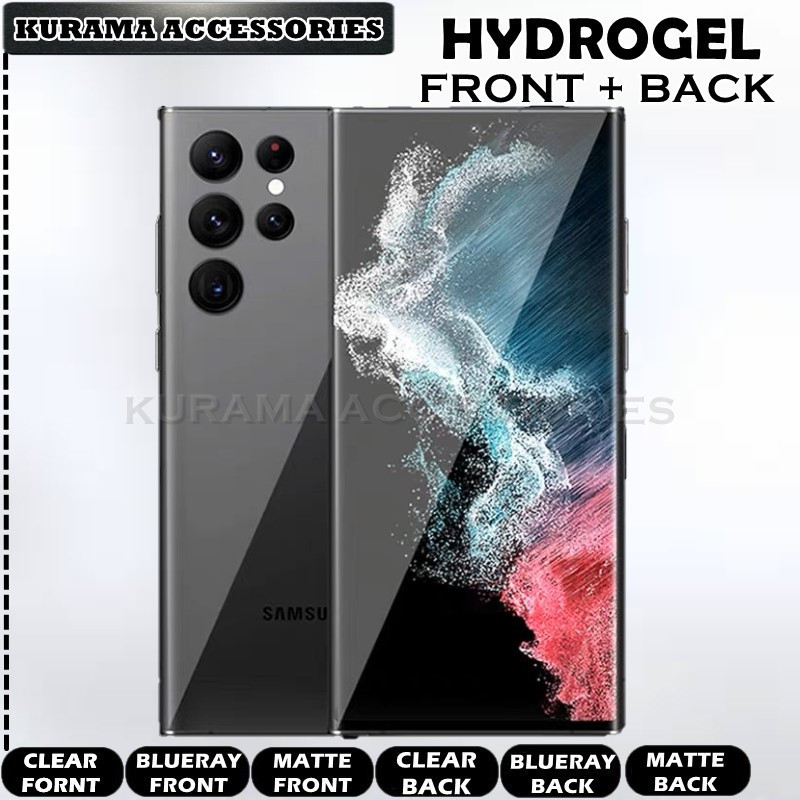 Hydrogel Front + Back Screen Protector Samsung S23 Ultra S23+ S23 Plus ...