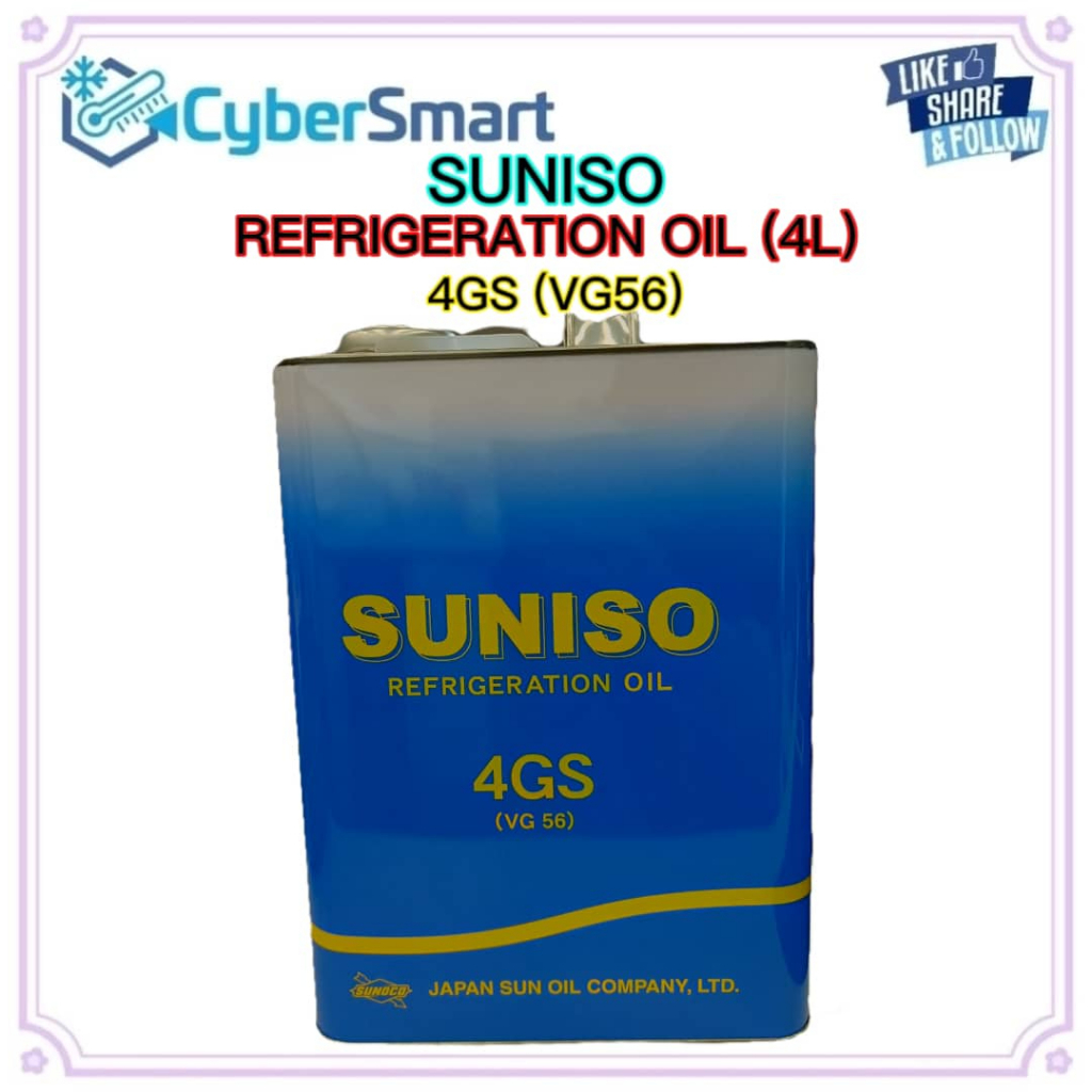 4 LITRE SUNISO 3GS (VG 32) / 4GS (VG56) REFRIGERANT OIL (JAPAN) | Shopee Malaysia