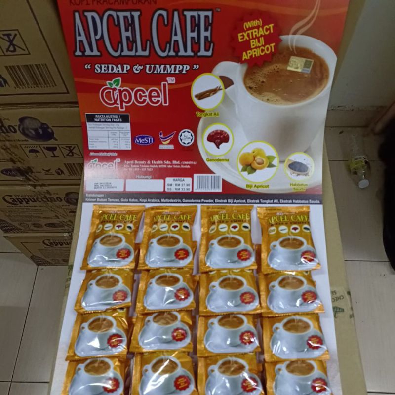 Apcel Cafe Kopi Apcel Apricot "sedap & ummpp" | Shopee Malaysia