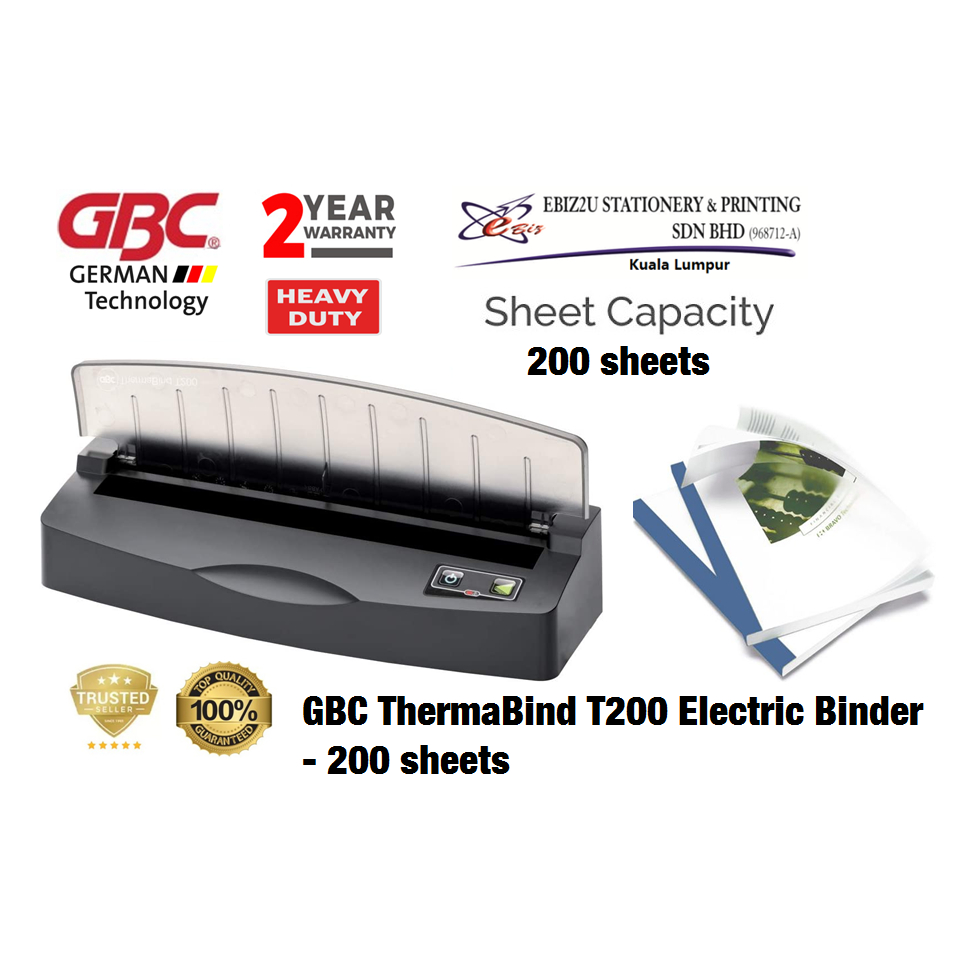 GBC ThermaBind T200 Electric Binder - 200 sheets (binding machine ...