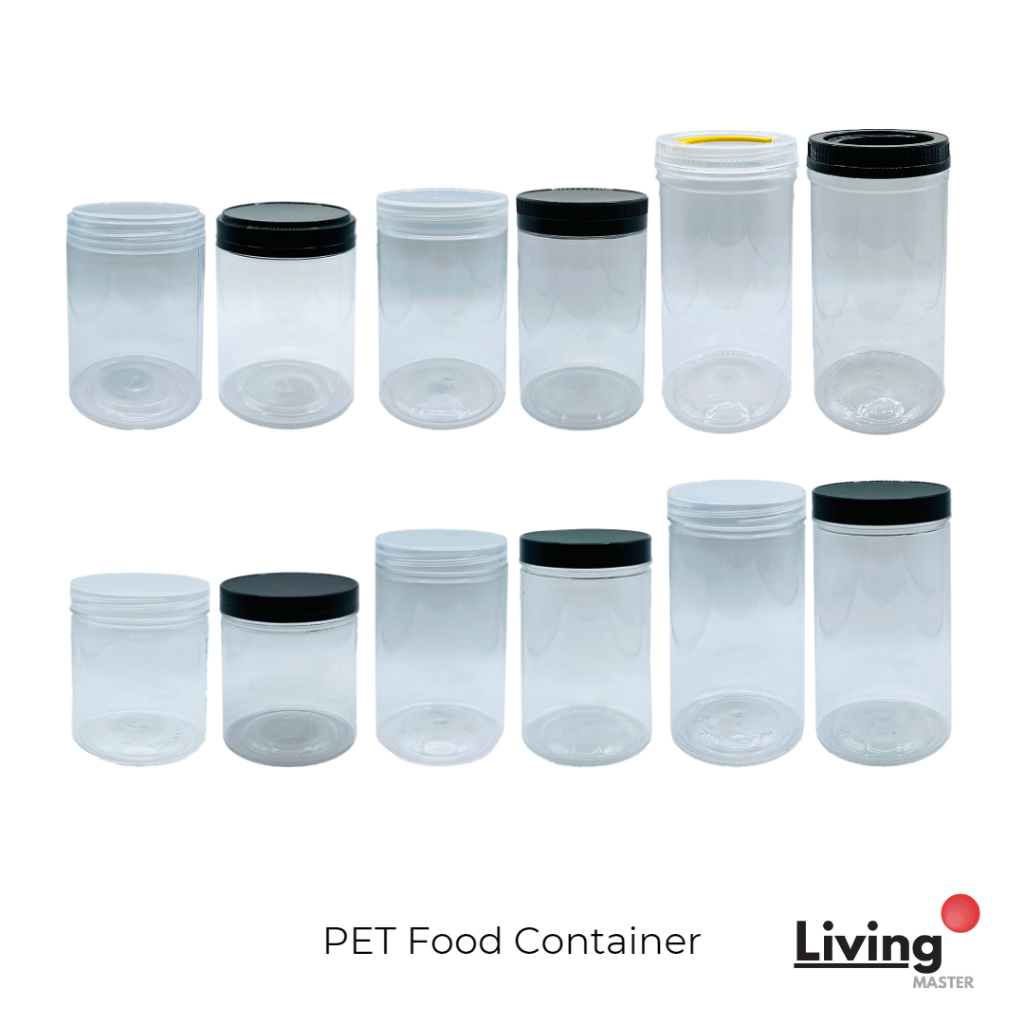 Food Container PET Food Storage PET Cookie Jar Plastic Container ...