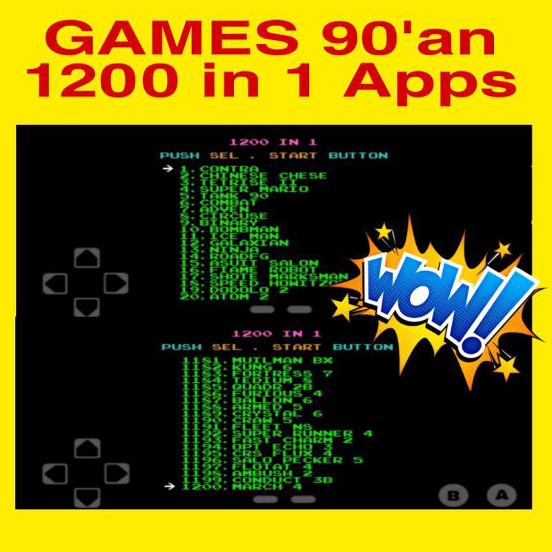 SYOKKK [ BEST GAMES 90's ] 1200 in 1 Apk Apps 🔥🔥 | Shopee Malaysia