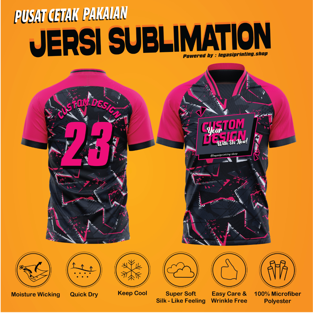 CUSTOM JERSI SUBLIMATION DESIGN SENDIRI !! | Shopee Malaysia
