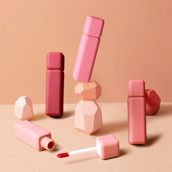 Matte Square Lips Gloss Empty Container DIY Handmade Lip-gloss Botol ...