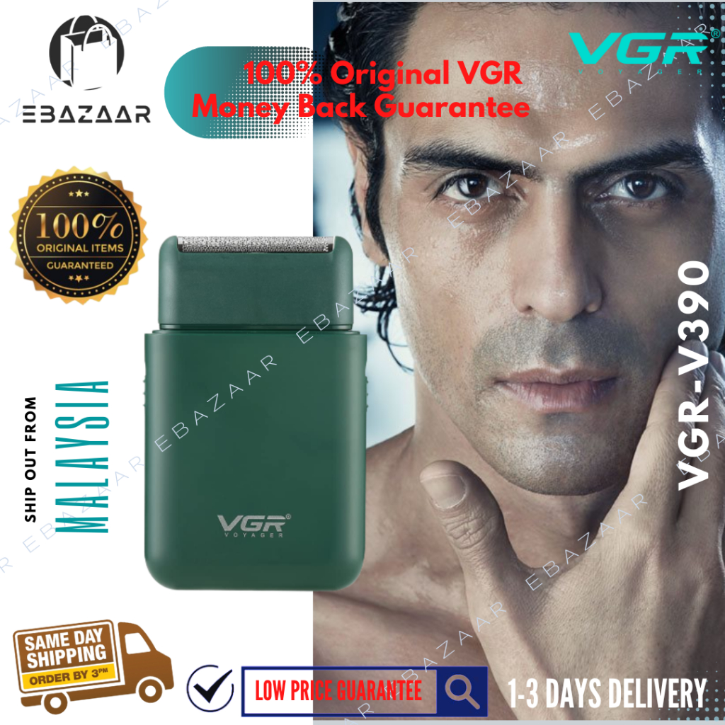 VGR V390 Electric Shave Car Shaver Portable Shaver Men's Electric Mini ...