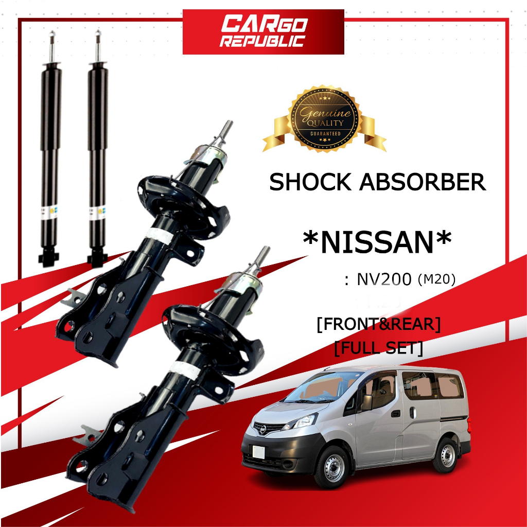 Nissan NV200 (M20) Absorber Front Set / Rear Set / Full Set Heavy Duty ...