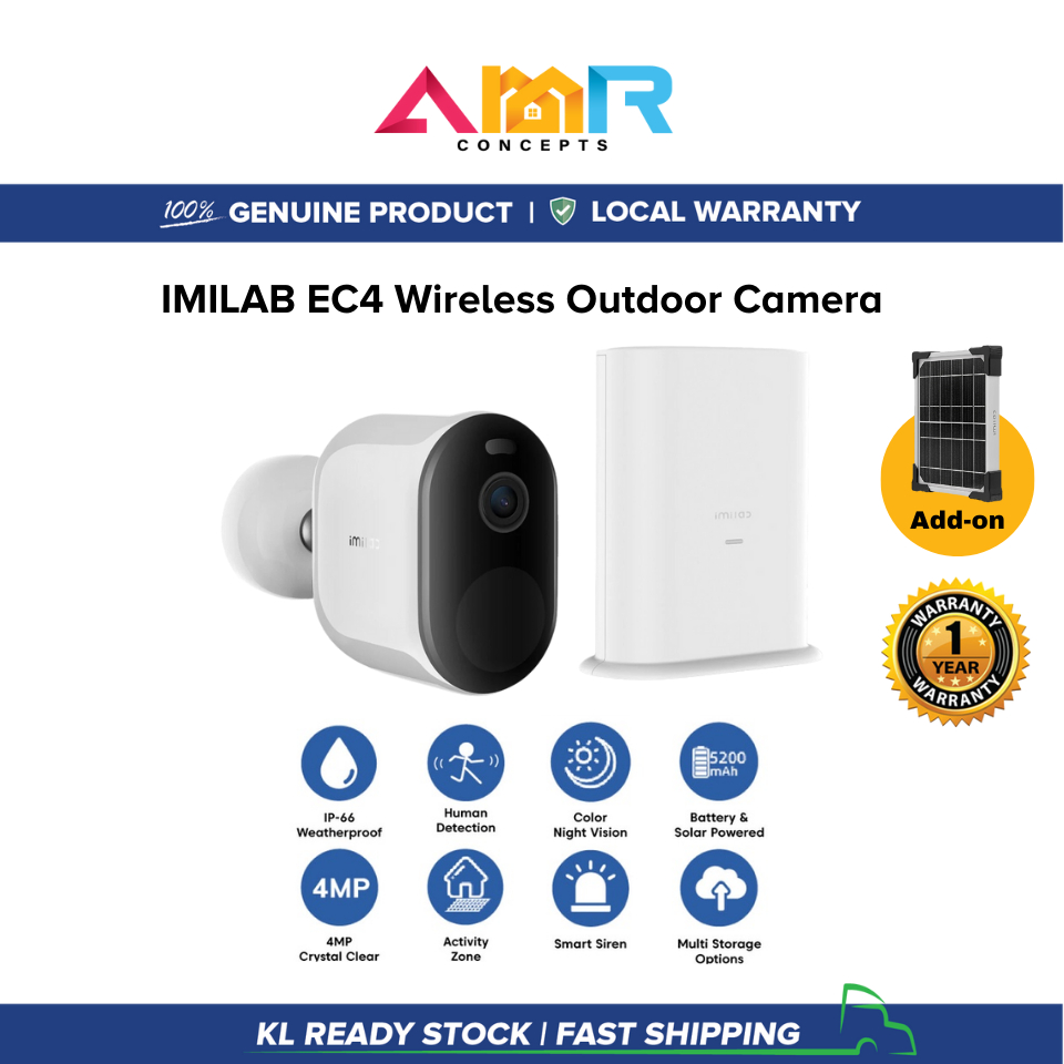 Xiaomi Imilab Mijia Solar CCTV Outdoor EC4 Waterproof 4MP 2K IP Camera ...